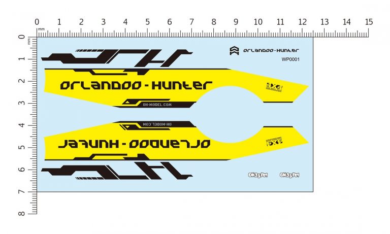 Orlandoo Hunter 1/35 Micro RC Crawler Body Decal Set for OH35P01 F150 # ...